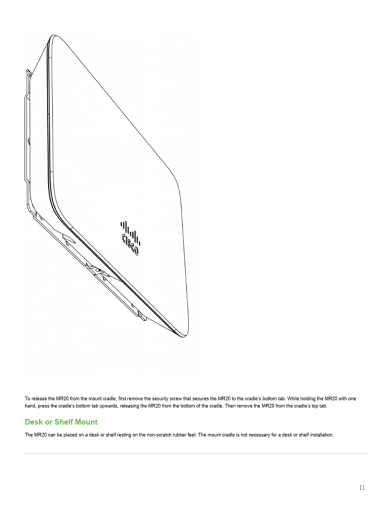 MR20 Installation Guide 11-12 | PDF | Wireless Access Point | Electronics