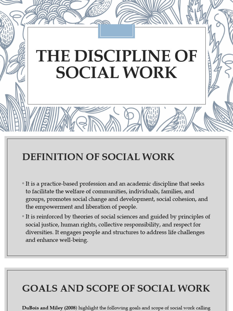 The Discipline of Social Work | PDF | Communication | Social Work