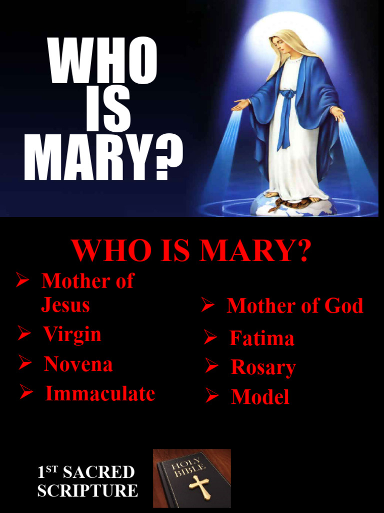 Who Is Mary | PDF | Mary, Mother Of Jesus | Saint Joseph