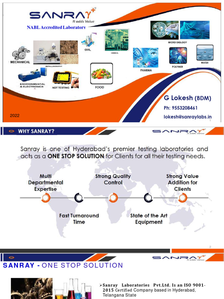 0.sanray Profile PPT. - 2022 | PDF | Strength Of Materials | Chromium