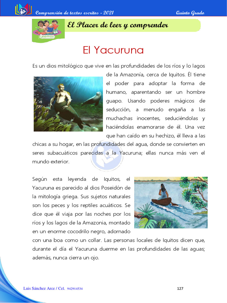 Leyenda del Yacuruna en Iquitos | PDF | Mitología griega
