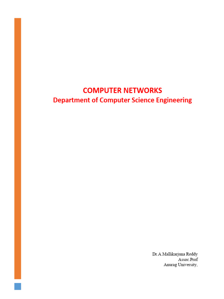 Computer Networks Course Overview | PDF | Engineering | Computer Network