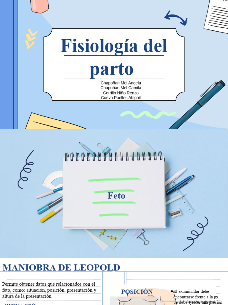 Fisiología del Parto: Maniobras y Medidas | PDF | Parto | Feto