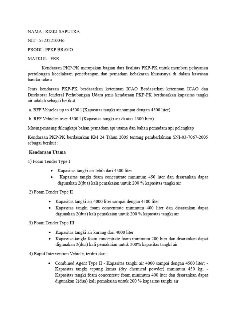 Klasifikasi Kendaraan PKP PK | PDF