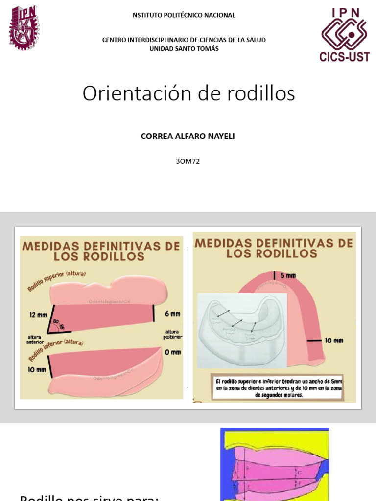 Expo. Orientación de rodillos | PDF | Odontología | Ramas de Odontología