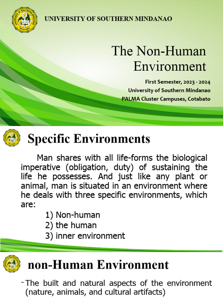 1 GE 08 The Non Human Environment | PDF | Nature