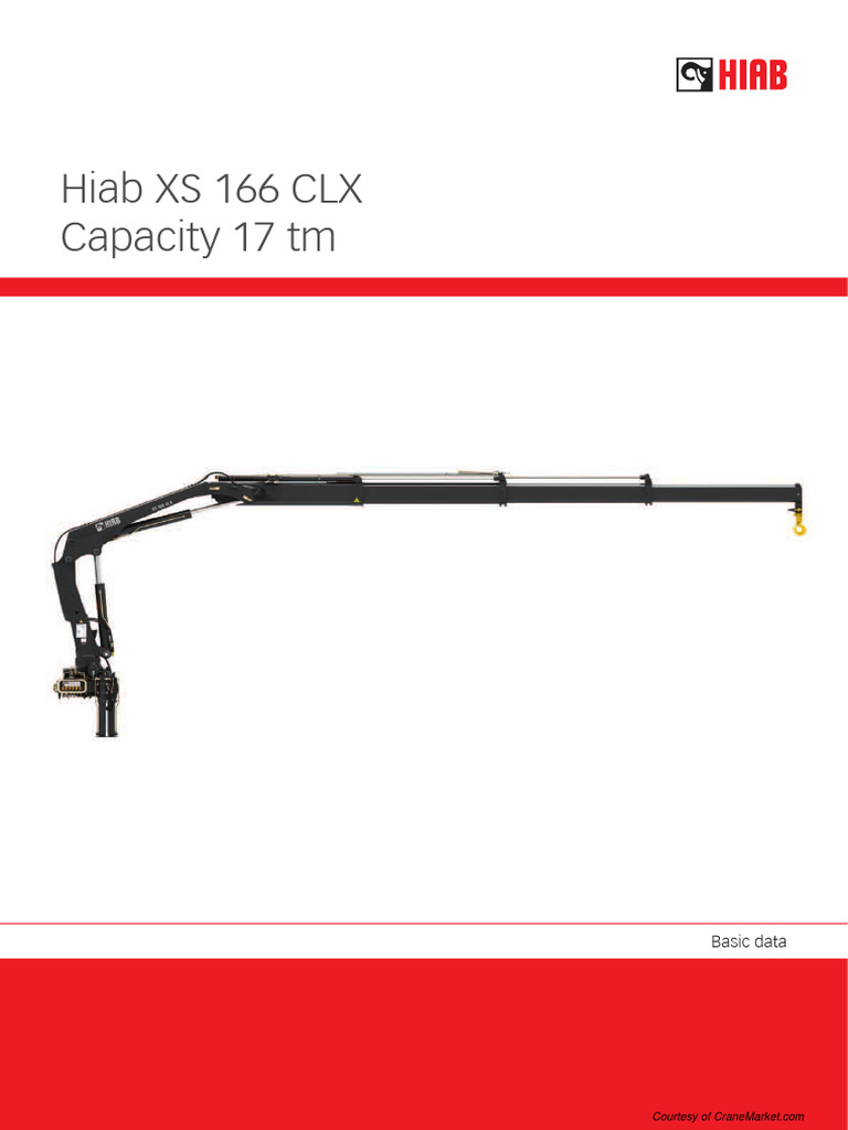 Hiab XS 166 CLX Specifications Overview | PDF