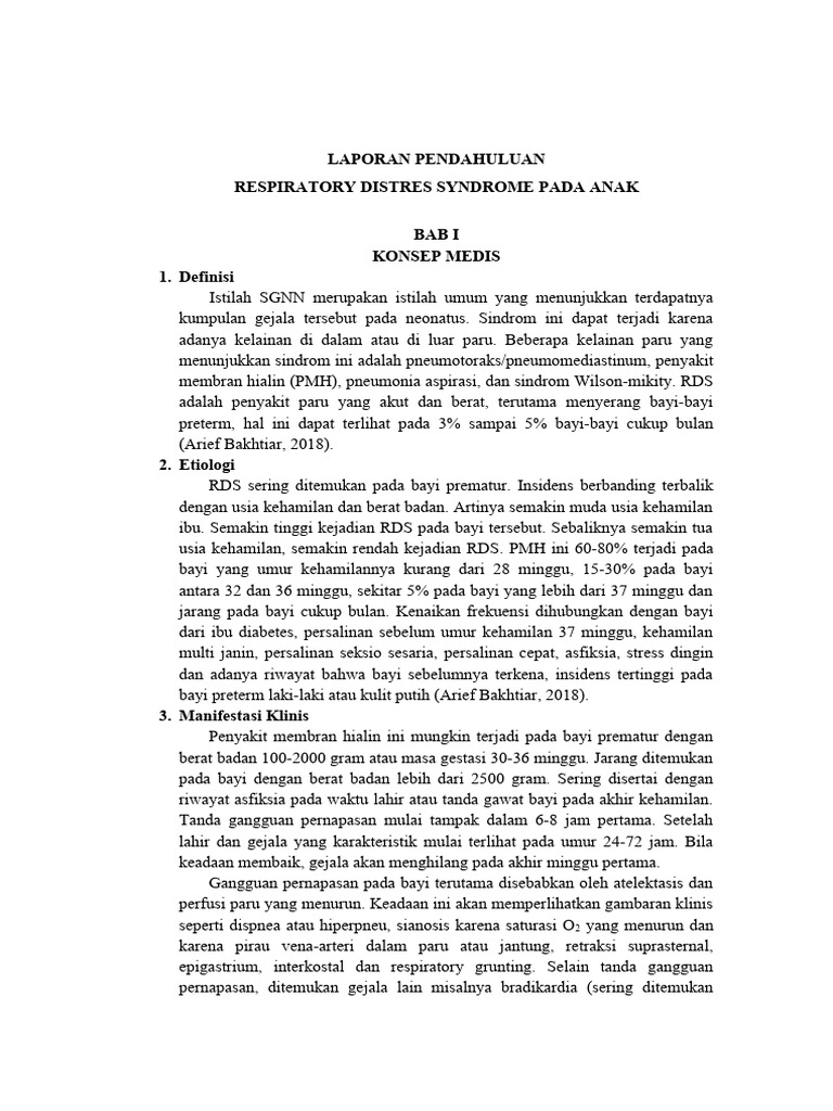 LP RDS Pada Anak | PDF