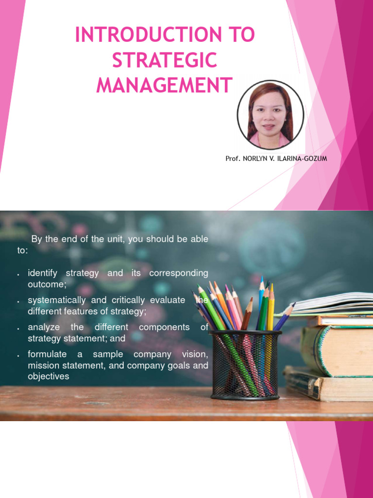 LESSON 2 Strategy Defined | PDF | Goal | Strategic Management