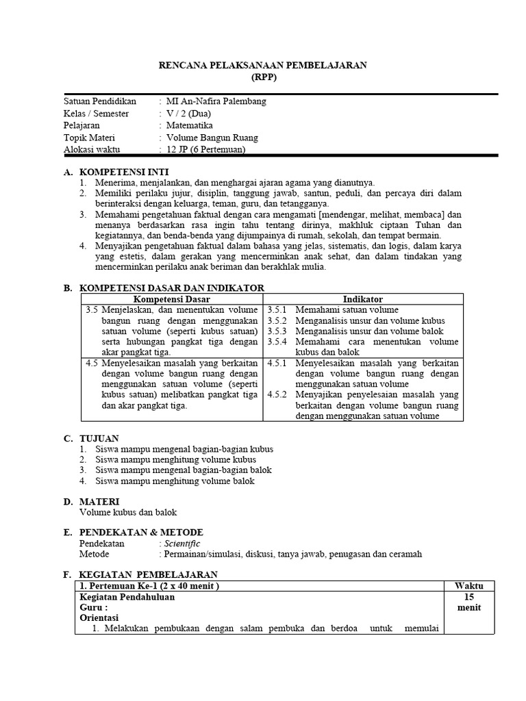 RPP Kelas 5 SMT 2 | PDF | Karier & Perkembangan | Kesehatan Holistik