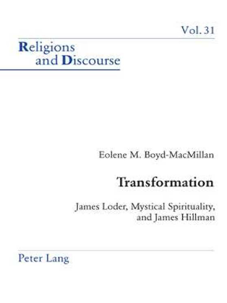 (Religions and Discourse) Eolene Boyd-MacMillan - Transformation ...
