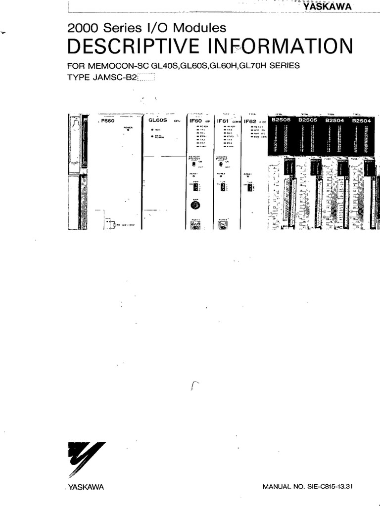 Yaskawa 2000 Series | PDF