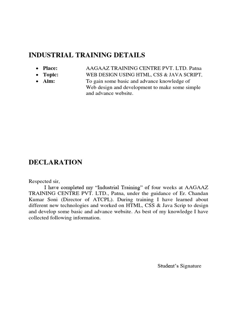 Web Design HTML, CSS, Js Report - 1 | PDF Web Design HTML, CSS, Js Report - 1 | PDF