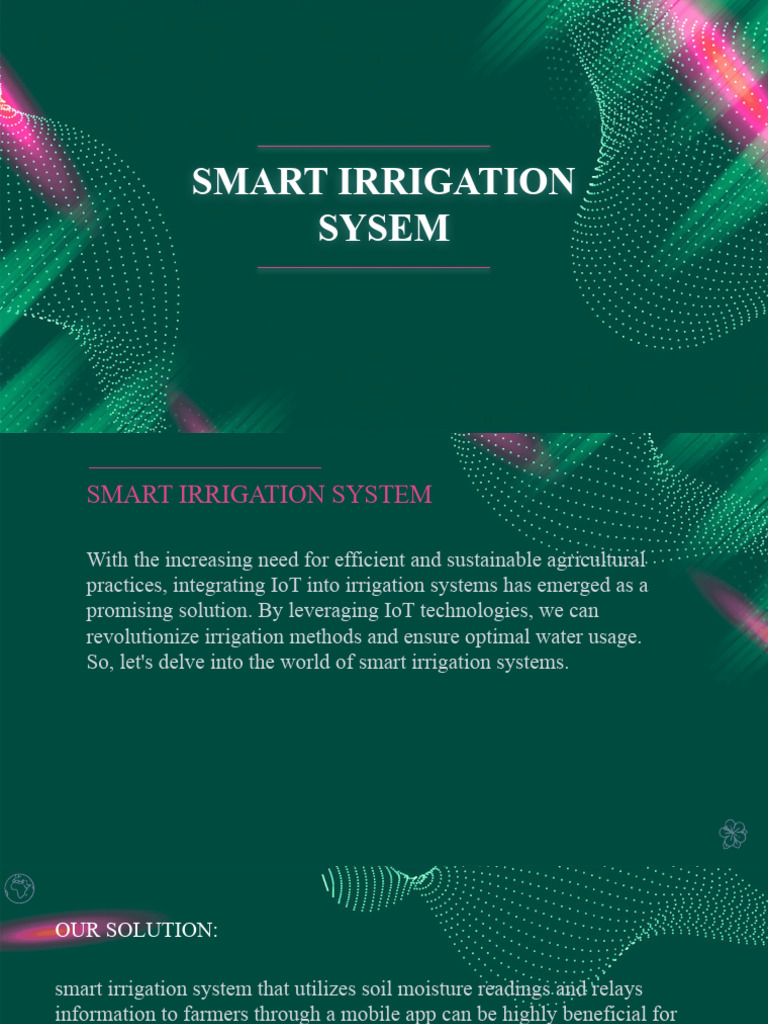 Smart Irrigation for Farmers | PDF | Water Conservation | Internet Of ...
