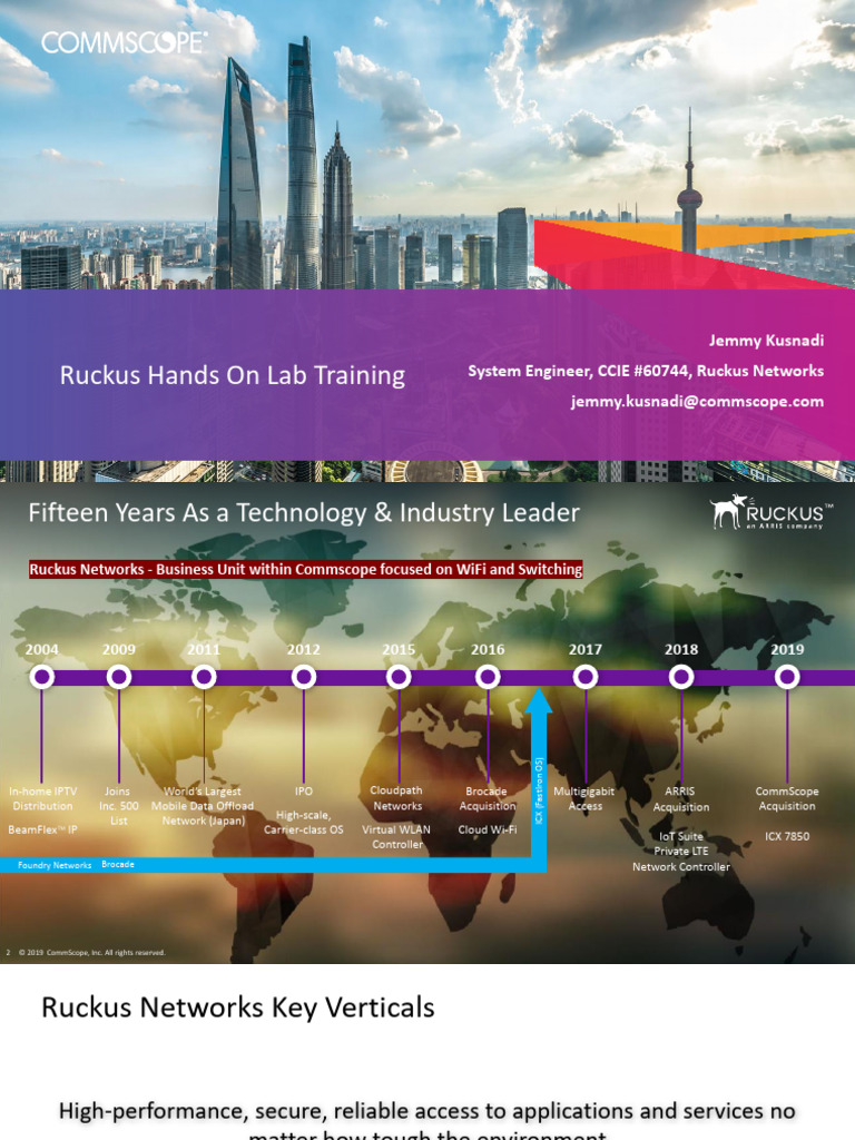 Ruckus Hands On Training v2 | PDF | Network Switch | Secure Shell