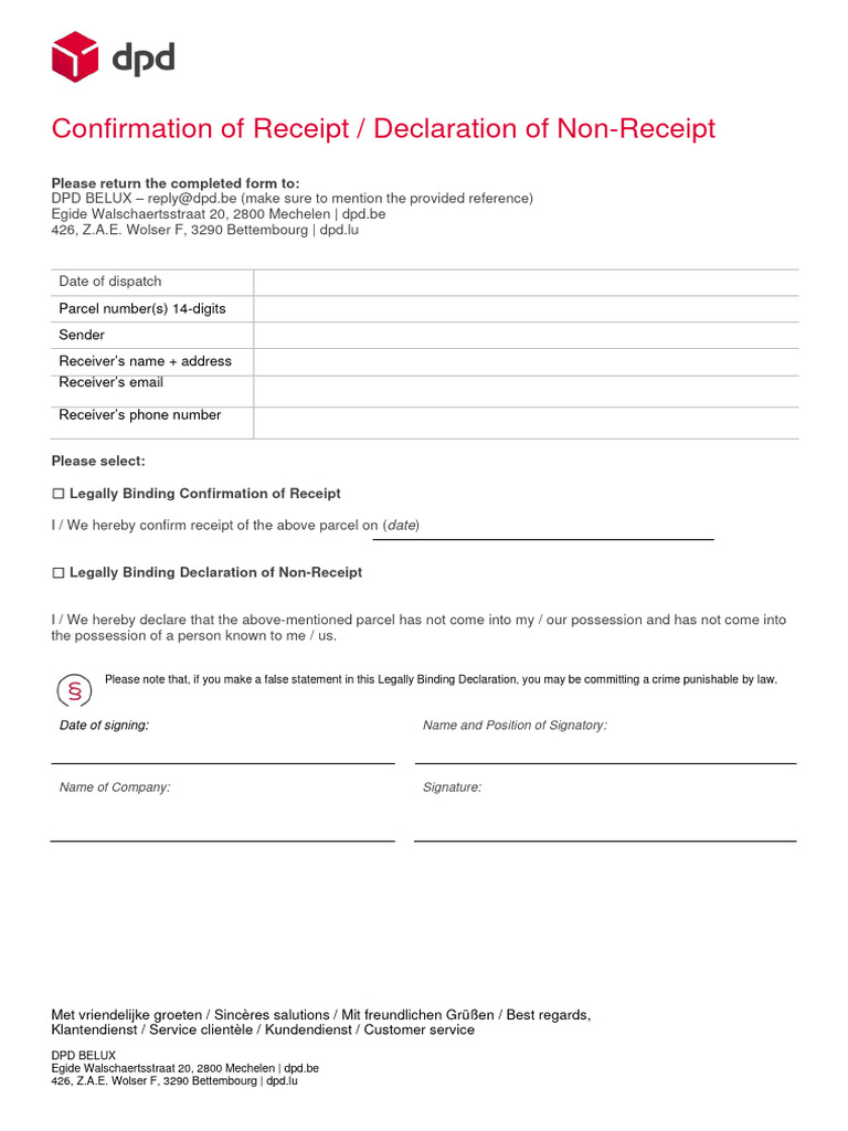 Legally Binding Declaration English | PDF