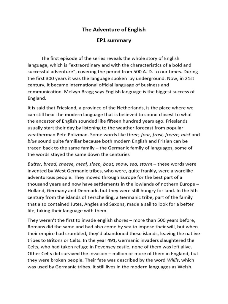 The Adventure of English | PDF | Celts | Vikings