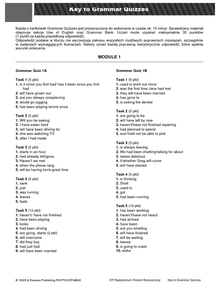 2 Mr2023 PR Gramm Quizzes Key Mod1-14 | PDF