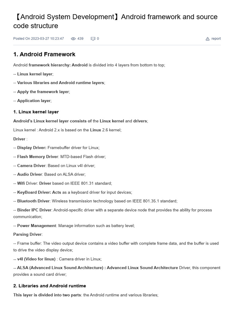 【Android System Development】Android Framework and Source Code Structure ... 【Android System Development】Android Framework and Source Code Structure ...