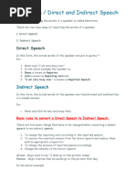 Reported Speech Exercise Class 10 CBSE | PDF | Perfect (Grammar) | Verb