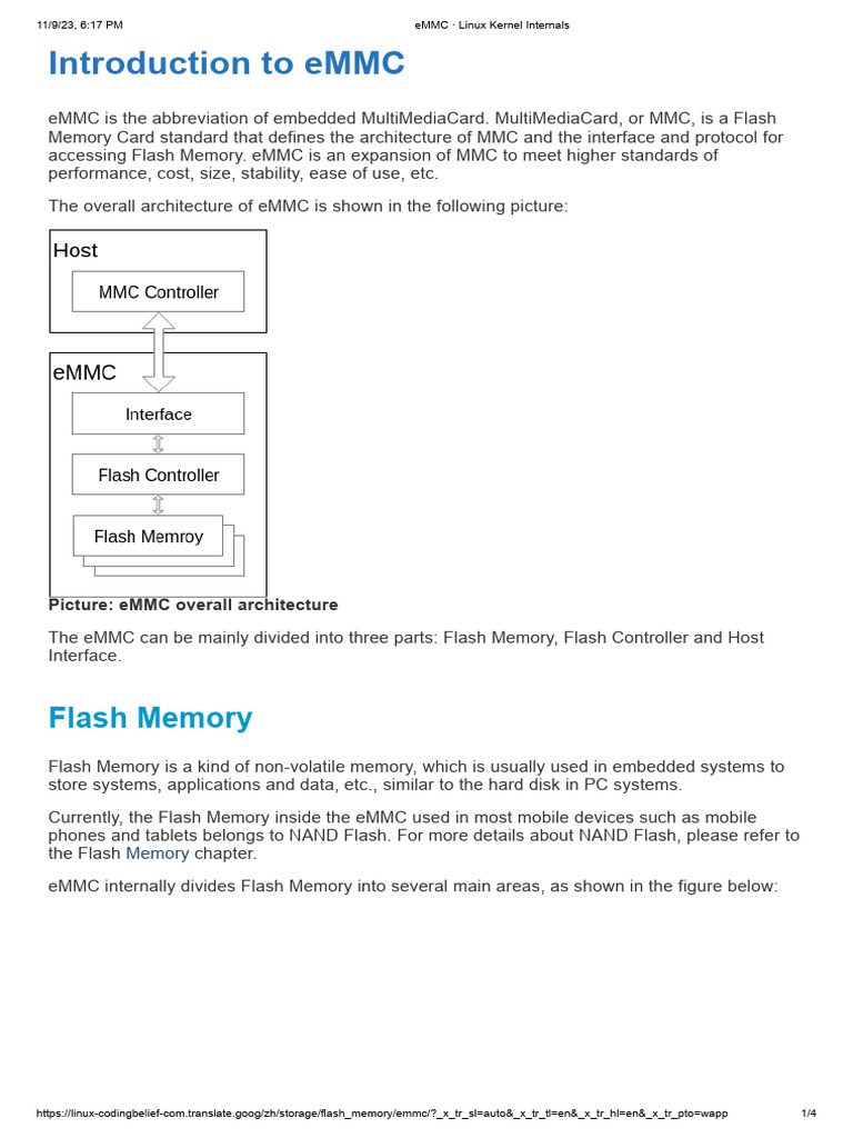 EMMC · Linux Kernel Internals by ssm | PDF | Flash Memory | Booting