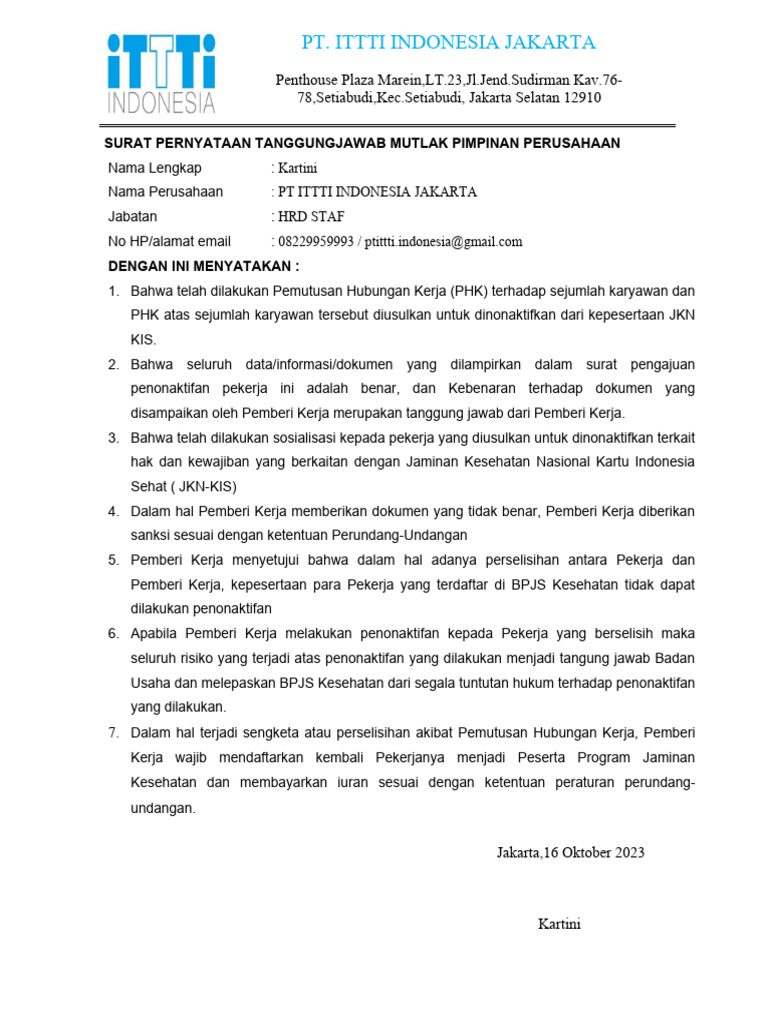 BPJS KES Sample | PDF