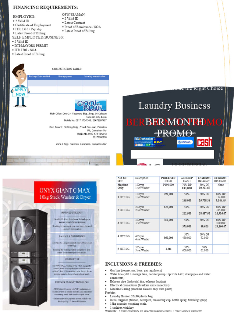 Laundry Set Up Brochure Booklet September 2023 | PDF | Washing Machine ...