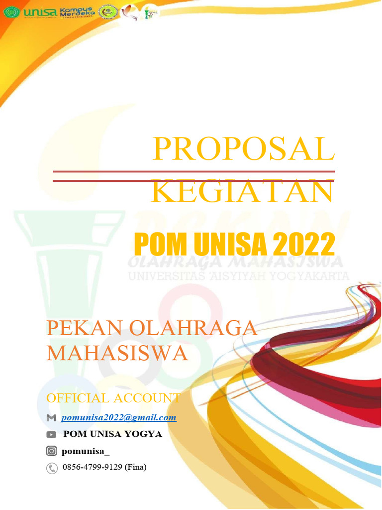 Proposal Pom Unisa 2022 | PDF