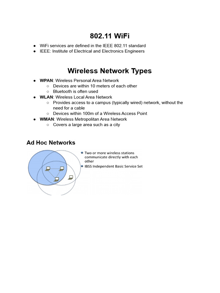 Wireless Networks | PDF | Wireless Lan | Wi Fi