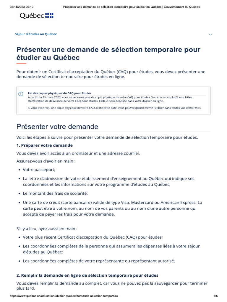 Methode de Demande Caq | PDF