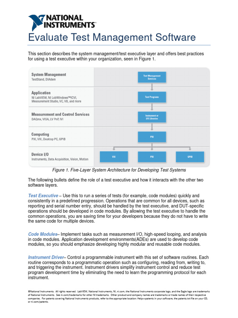 Evaluate Test Management Software | PDF | Variable (Computer Science ... Evaluate Test Management Software | PDF | Variable (Computer Science ...