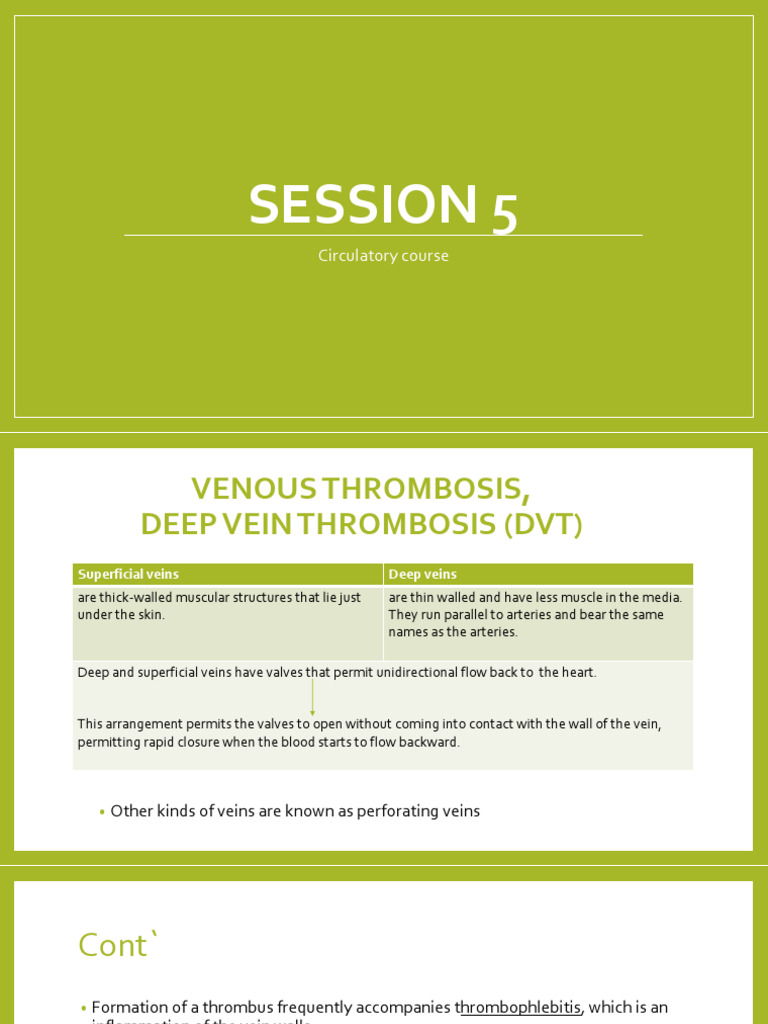 Nursing Managment For DVT | PDF | Vein | Thrombosis