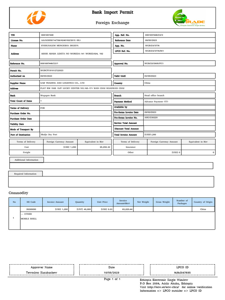 Report Lpco BNK Impr Perm | Download Free PDF | Invoice | Economies