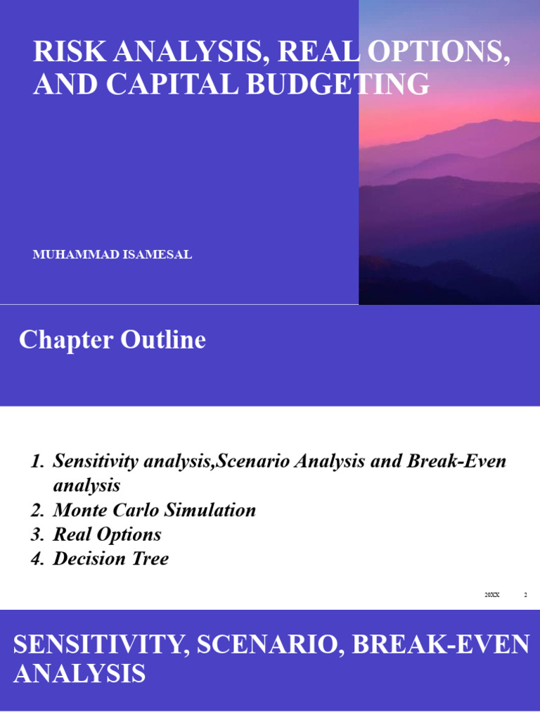 Real Options in Capital Budgeting Analysis | PDF | Option (Finance ...
