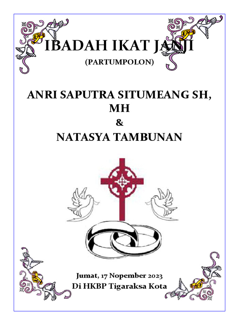 Acara Martumpol Anry Dan Tasyaa | PDF | Seni & Disiplin Bahasa | Agama ...