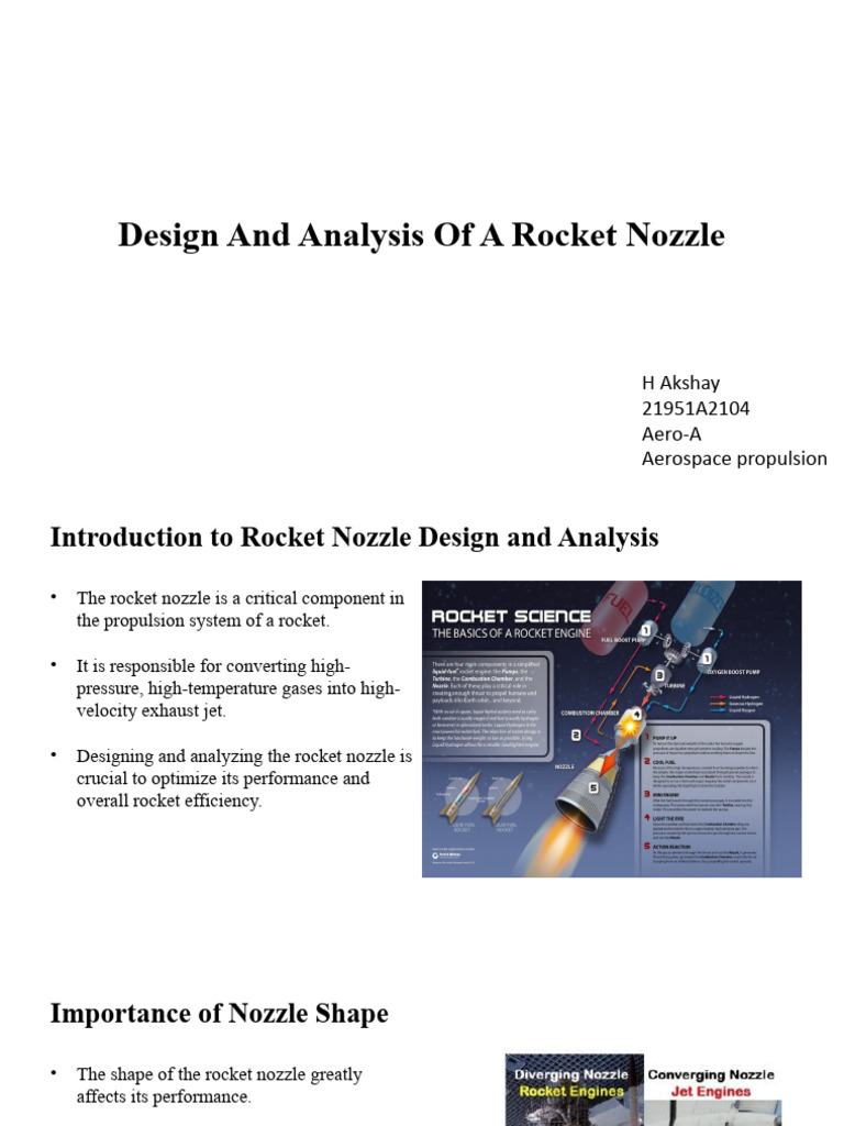 Design and Analysis of A Rocket Nozzle | PDF | Rocket Engine | Fluid ...