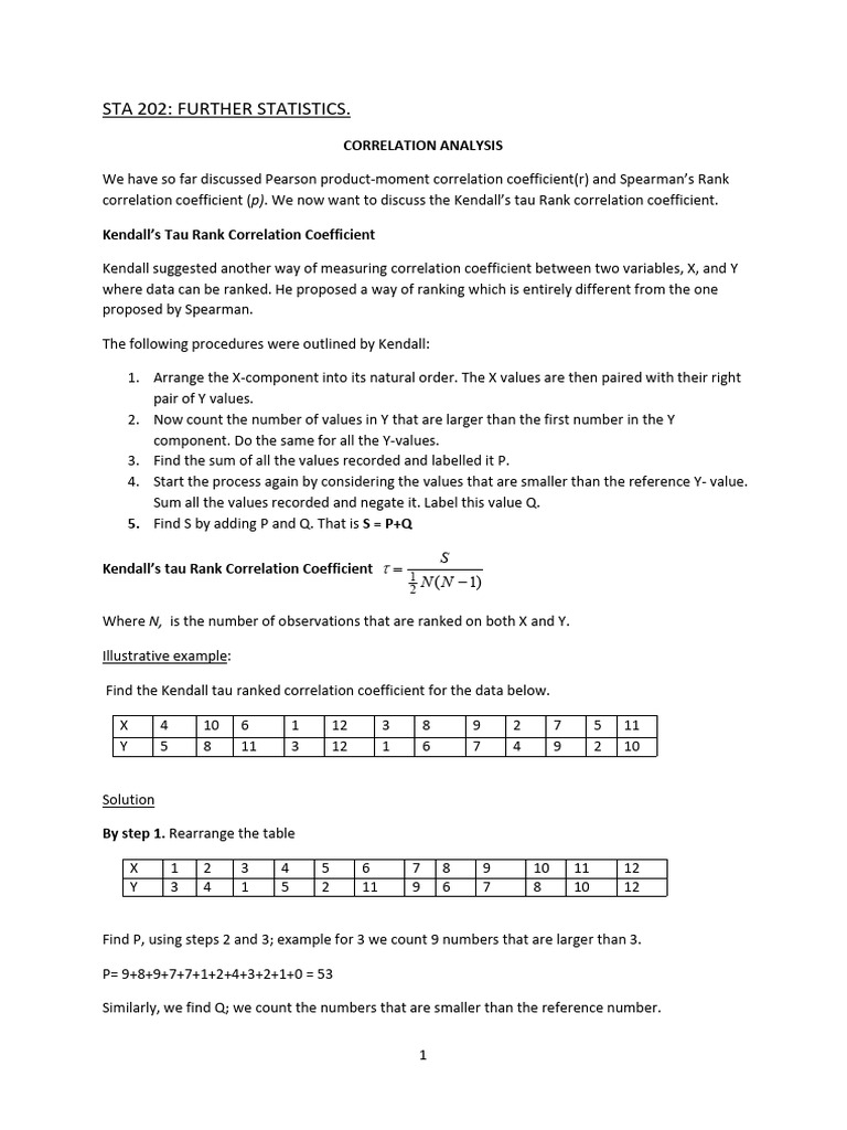 STA 202 Correlation and Regression | PDF | Linear Regression | Regression Analysis