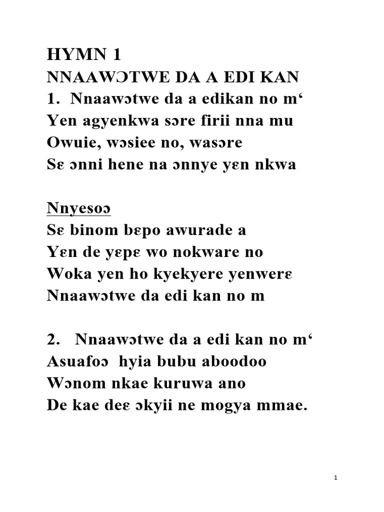 Twi Hymnal | PDF