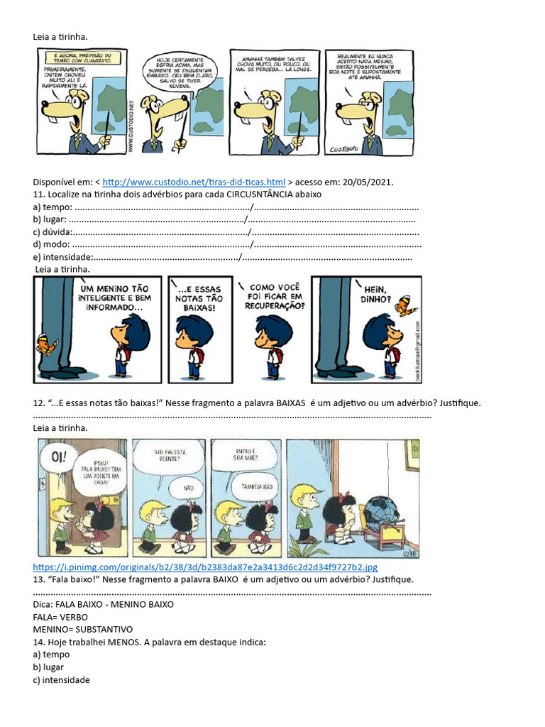 Leia A Tirinha | PDF