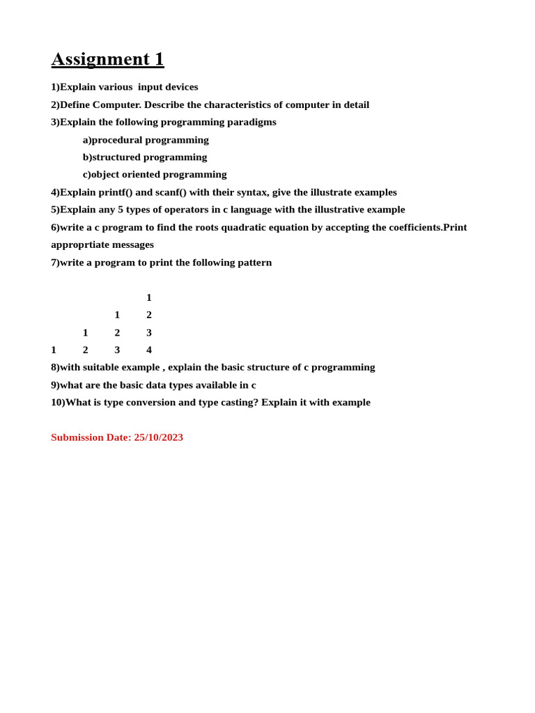 Assignment 1 PCP | PDF