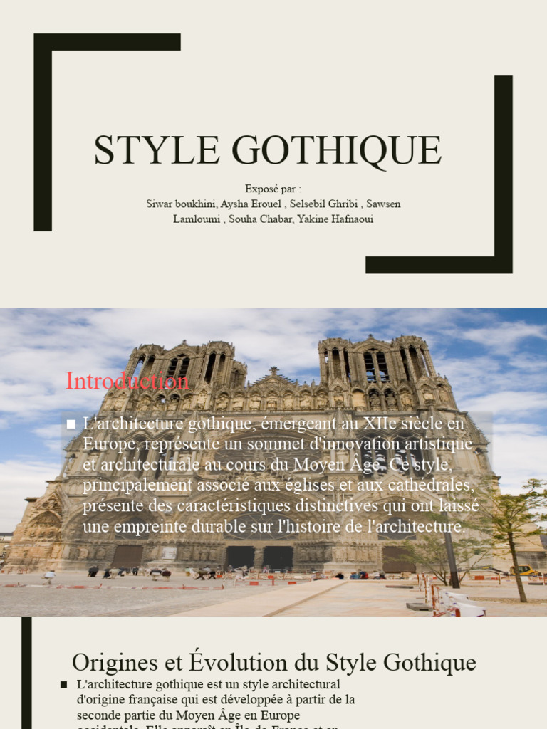 Style Gothique | PDF | Architecture gothique | Voûte