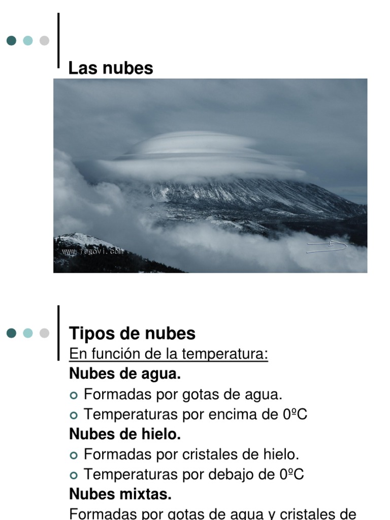 Tipos de Nubes y Características | PDF | Nube | Meteorología