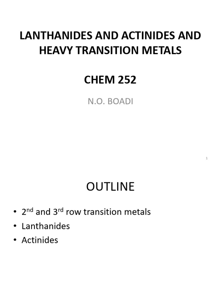 Chem 252 Lecture 1 Download Free Pdf Electron Configuration