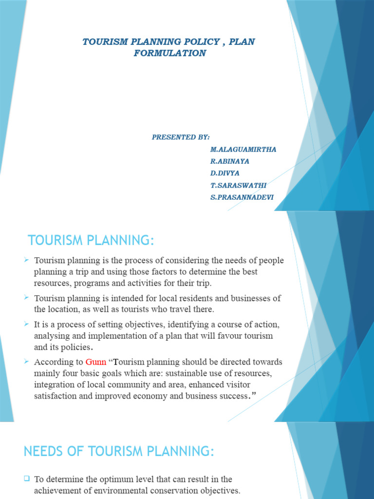 Effective Tourism Planning Policy Guide | PDF | Policy | Survey Methodology