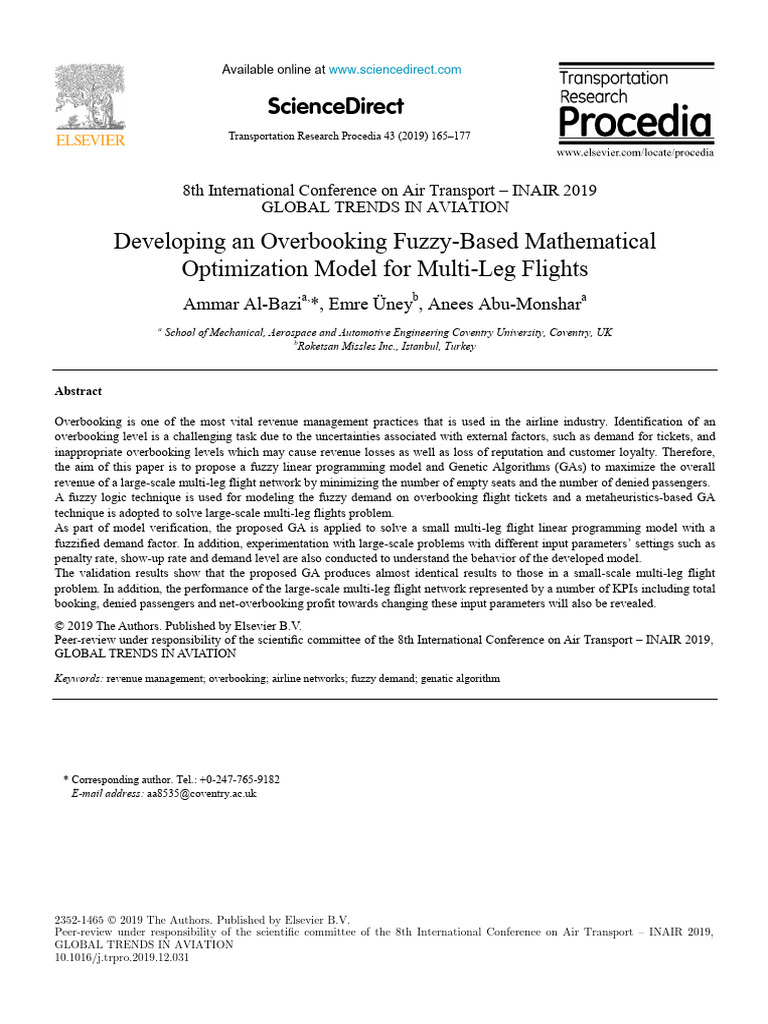 1 s2.0 S2352146519305988 Main | PDF | Mathematical Optimization | Fuzzy Logic