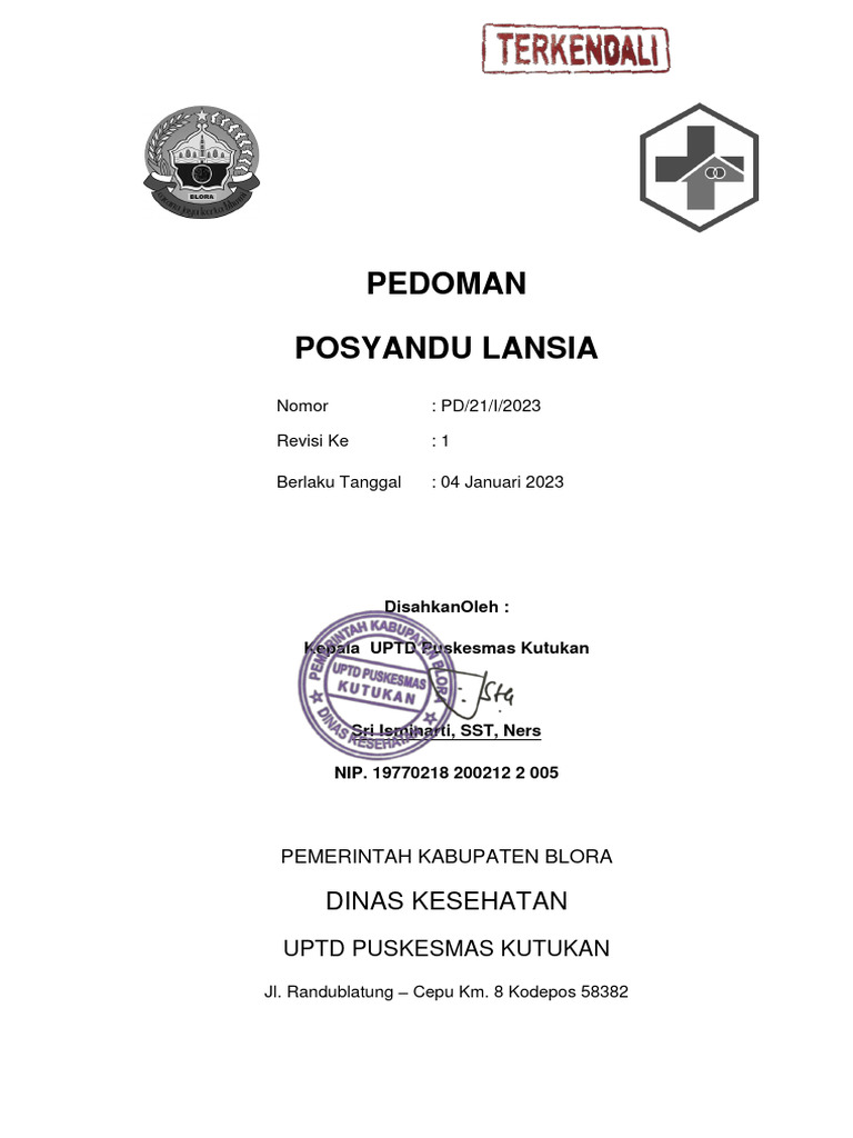 PEDOMAN POSYANDU LANSIA NEW | PDF