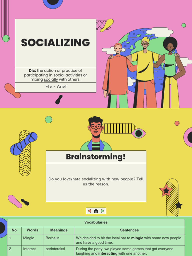 Efe Arief - Socializing - Revised | PDF | Communication | Human Communication