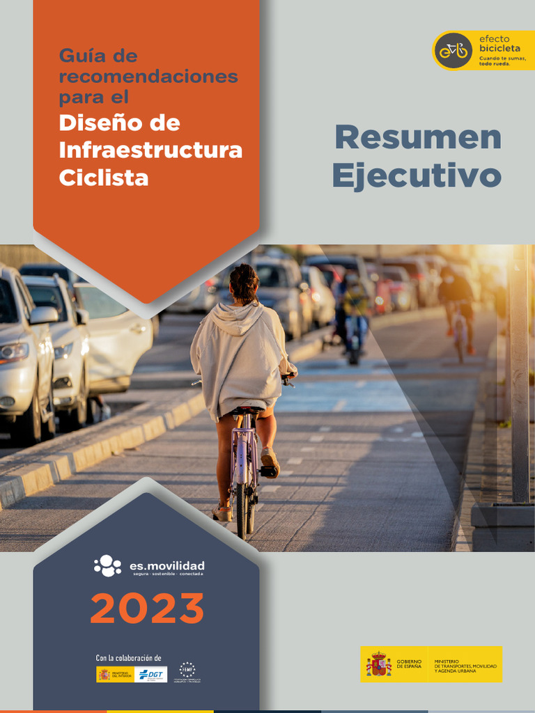 Resumen Ejec. Guia de Infraestrcutura Ciclista | PDF | Calle | Estacionamiento