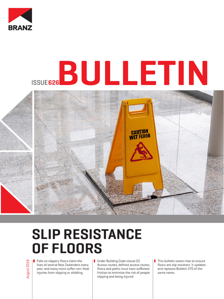 BU626 Slip Resistance of Floors | PDF | Materials | Building Materials