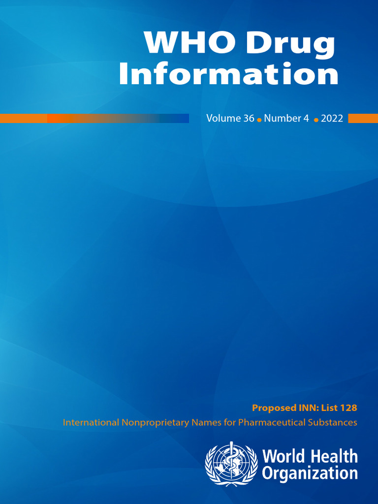 WHO Drug Informat Ion: Volume 36 Number 4 2022 | PDF | Standard Deviation | Normal Distribution
